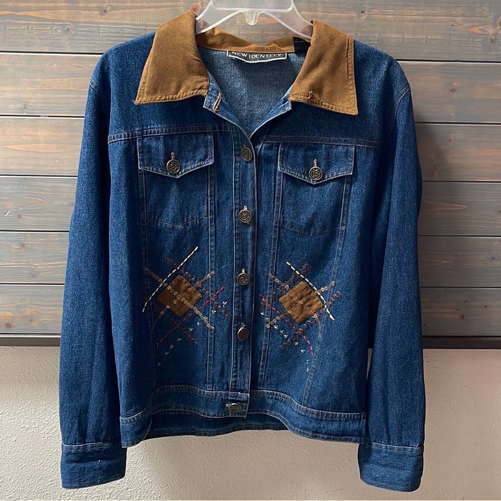New Identity Bling Denim Jacket - Gem